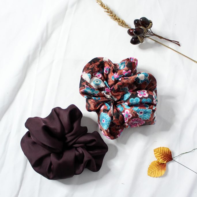Maxi Scrunchie en satin doré - Stella - Chouchou ALEGRIHEAD