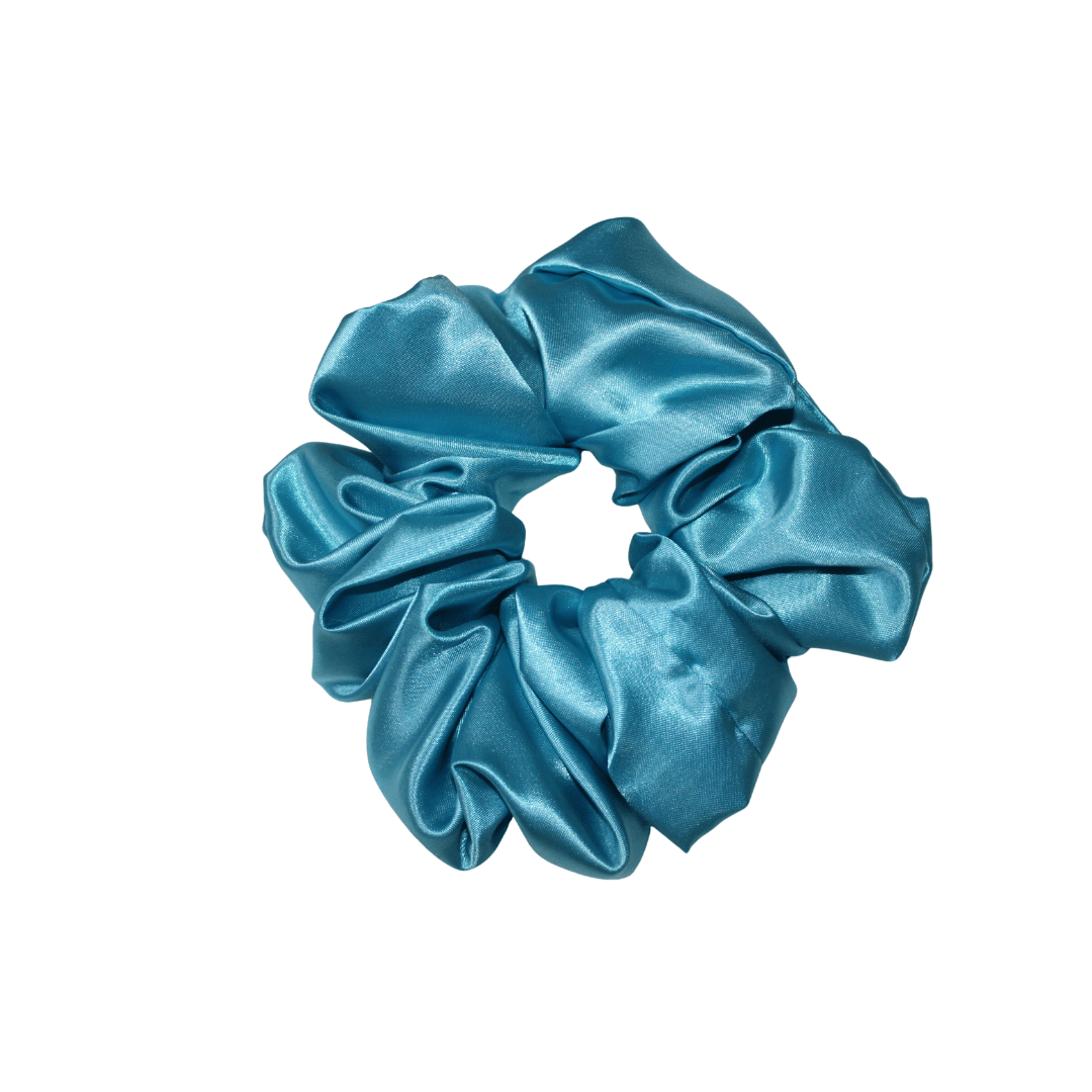 Maxi Scrunchie satin turquoise - Chouchou - ALEGRIHEAD